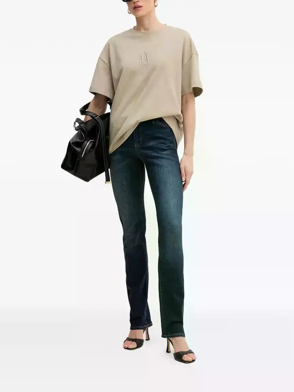 Armani Exchange Logo Embroidered T-shirt