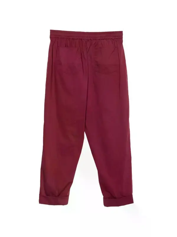 ZANETTI Cropped Drawstring Trousers