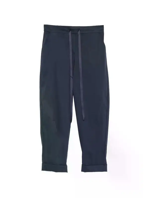 ZANETTI Drawstring Turn-up Trousers