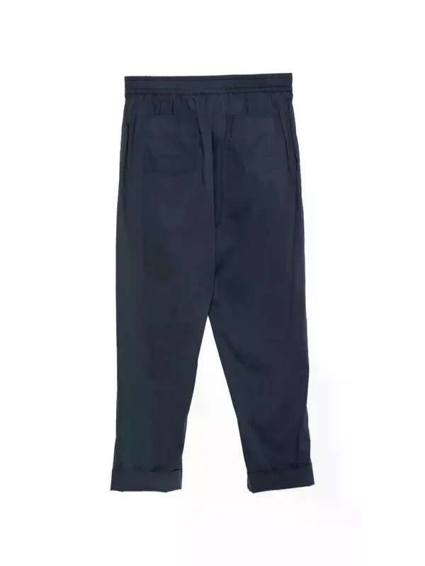 ZANETTI Drawstring Turn-up Trousers