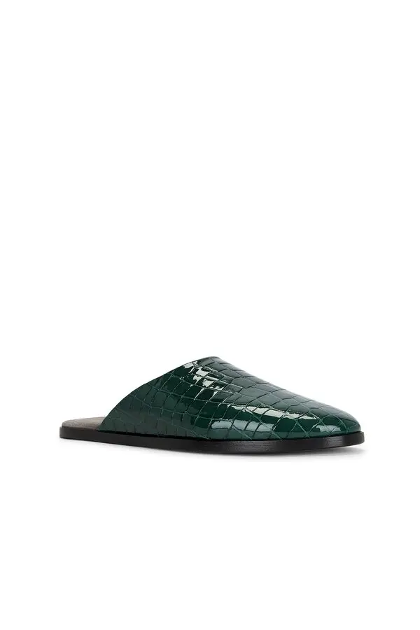 Fear Of God Croc-embossed Patent Leather Mule Slippers