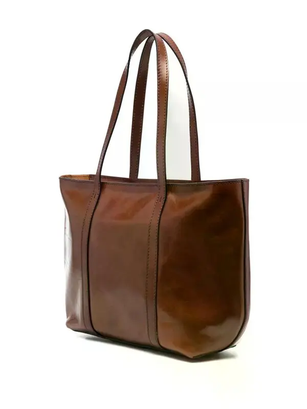 THE BRIDGE Logo-patch Leather Tote Bag