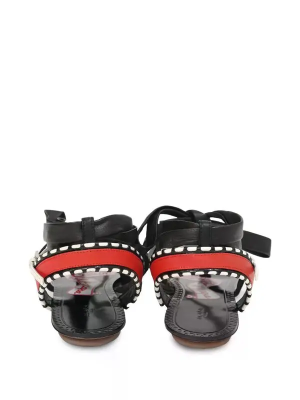 Alaïa Graphic Print Gladiator Sandals