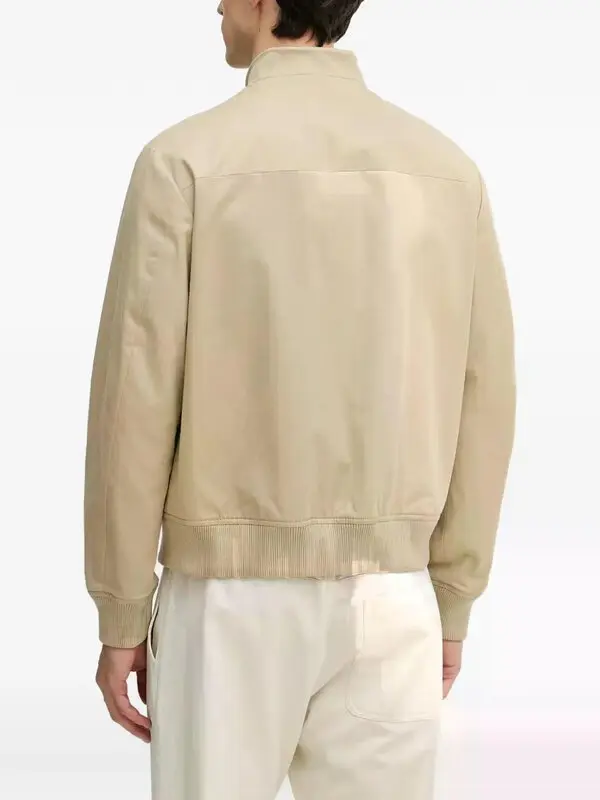 TRUSSARDI High-neck Logo-embroidered Jacket