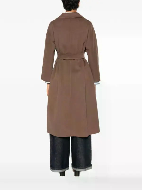 Max Mara Belted Notch-lapels Coat - Brown