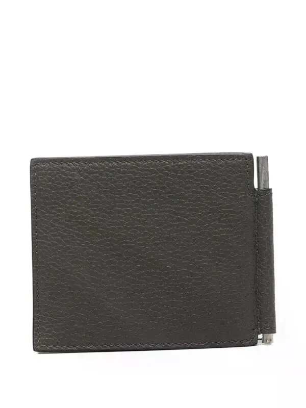 TOM FORD Grainy Leather Money-clip Wallet - Grey