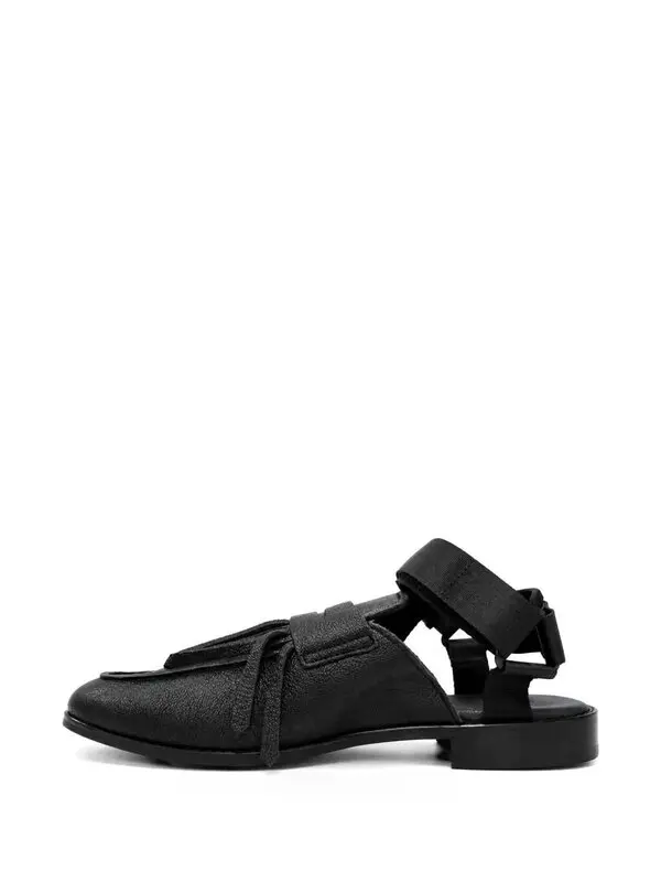 BED J.W. FORD Loafer-style Suede Sandals