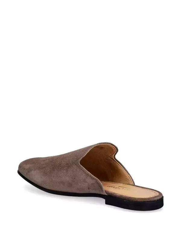 Marc O'polo Suede Slides With Logo Print