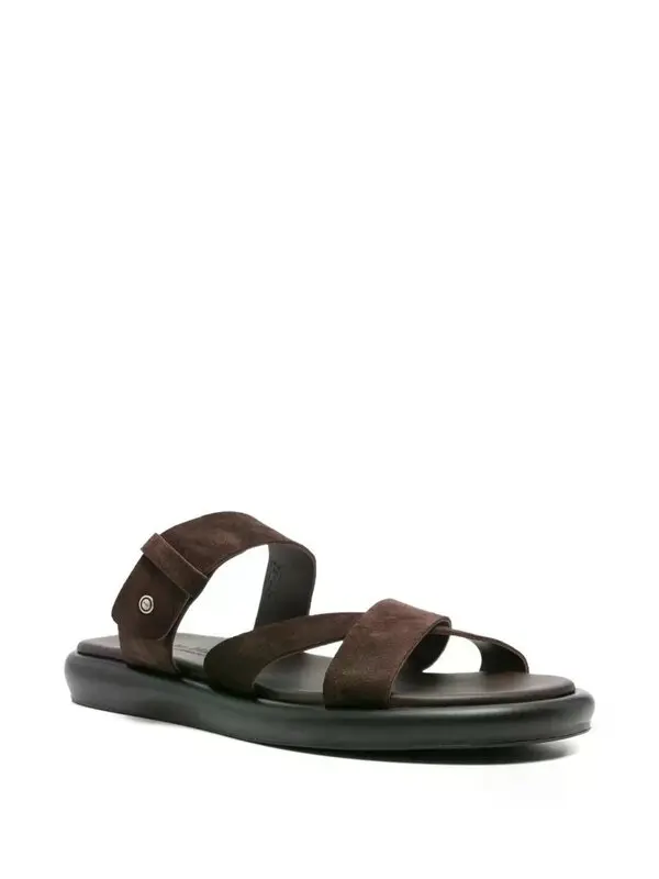 JOHN HARRISON Crossover Suede Sandals