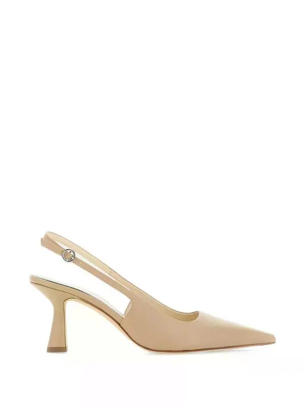AeydĒ Fernanda Slingback Heeled Pumps - Neutrals