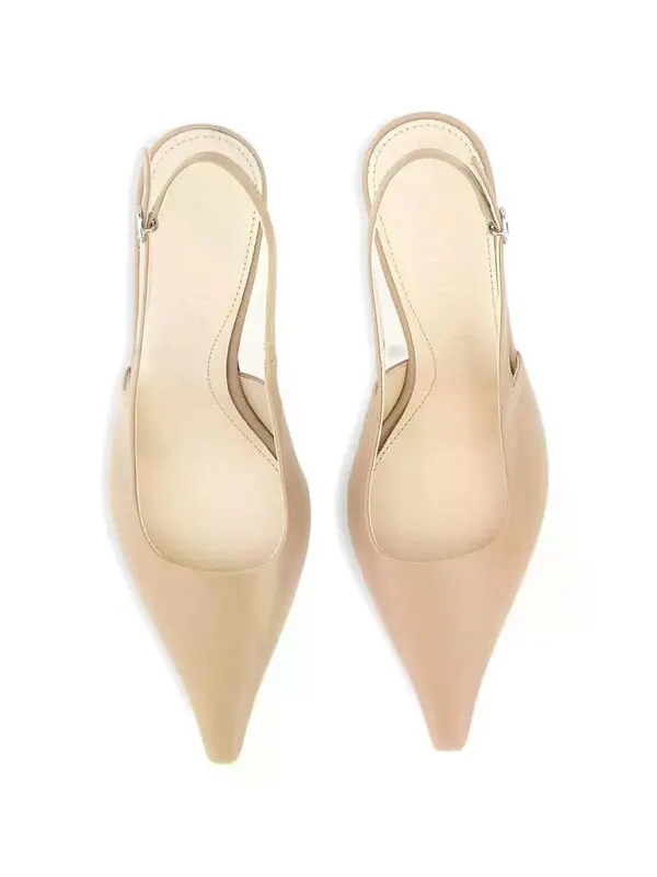 AeydĒ Fernanda Slingback Heeled Pumps - Neutrals