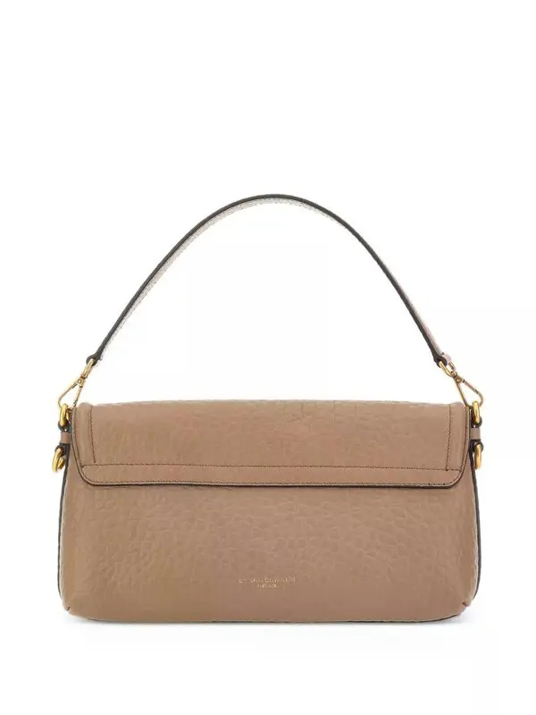 GIANNI CHIARINI Bea Maxi Grain Leather Shoulder Bag - Neutrals