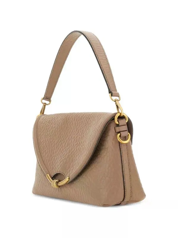 GIANNI CHIARINI Bea Maxi Grain Leather Shoulder Bag - Neutrals