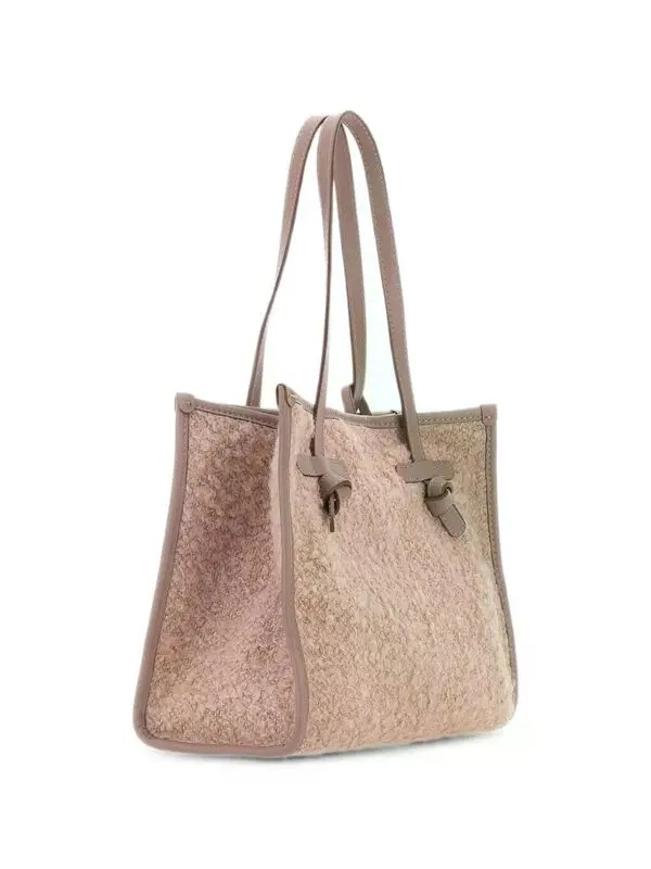 MARCELLA CLUB Bouclé-effect Shoulder Bag - Pink