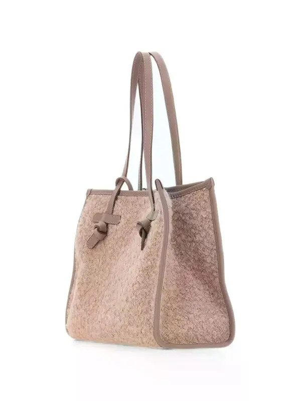 MARCELLA CLUB Bouclé-effect Shoulder Bag - Pink