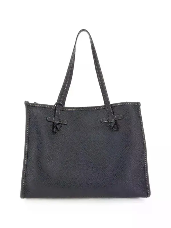 MARCELLA CLUB Marcella Pebbled Leather Shoulder Bag - Blue
