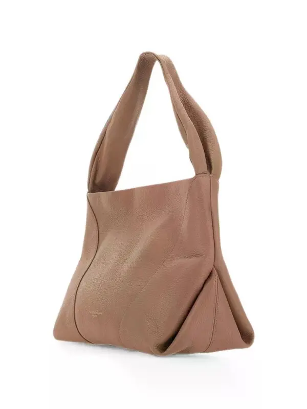 GIANNI CHIARINI Suria Grained Leather Shoulder Bag - Neutrals