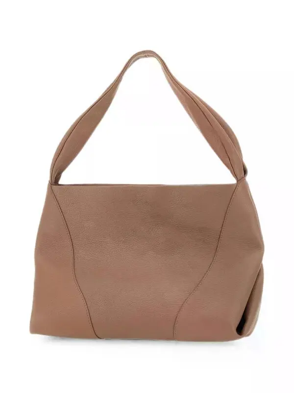 GIANNI CHIARINI Suria Grained Leather Shoulder Bag - Neutrals