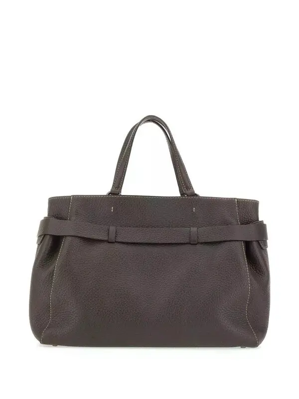 GIANNI CHIARINI Miranda Leather Tote Bag - Brown