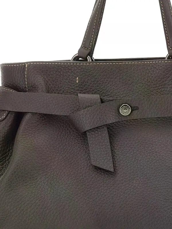 GIANNI CHIARINI Miranda Leather Tote Bag - Brown