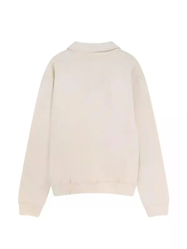 WOODBIRD Half-zip Cotton Sweater