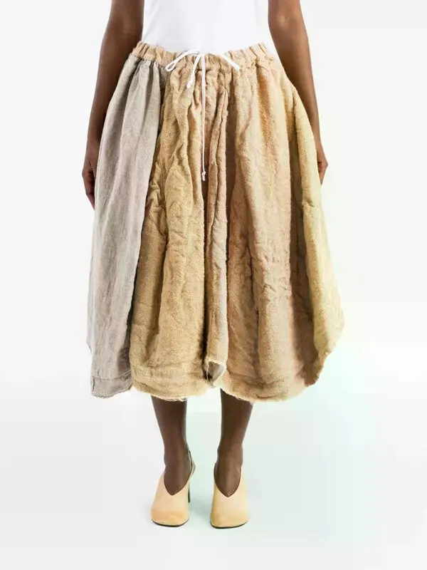 Comme Des Garçons Textured Midi Skirt