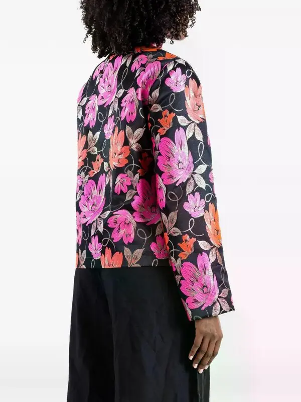 Comme Des Garçons Floral Jacquard Toggle Jacket