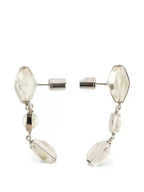 JIL SANDER Crystal Drop Earrings