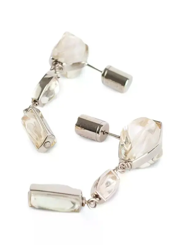 JIL SANDER Crystal Drop Earrings