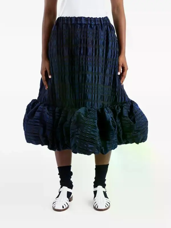Noir Kei Ninomiya Ruched Midi Skirt