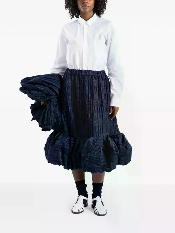 Noir Kei Ninomiya Ruched Midi Skirt