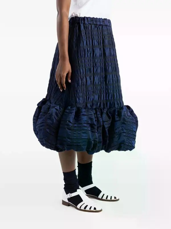 Noir Kei Ninomiya Ruched Midi Skirt