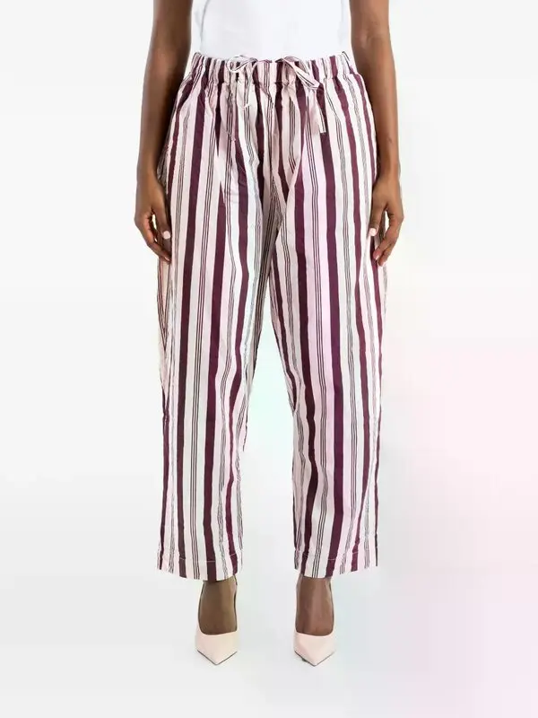 CASEY CASEY Striped Drawstring Trousers