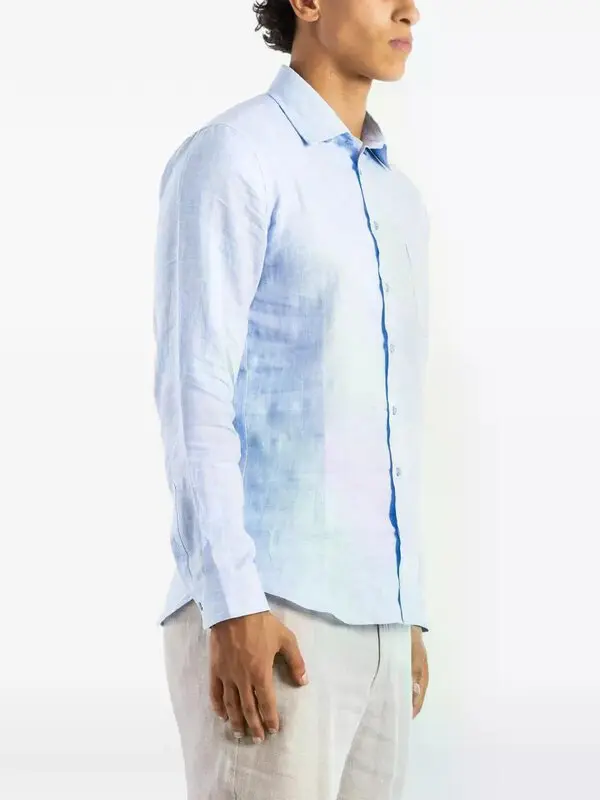 Sease Slub-texture Chest-pocket Shirt