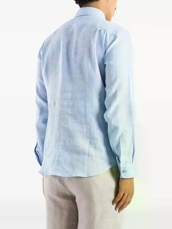 Sease Slub-texture Chest-pocket Shirt