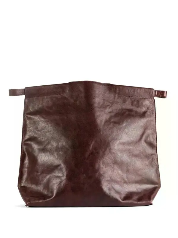 BEA MOMBAERS Grained Leather Clutch Bag