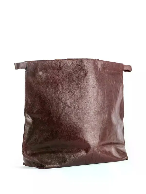 BEA MOMBAERS Grained Leather Clutch Bag