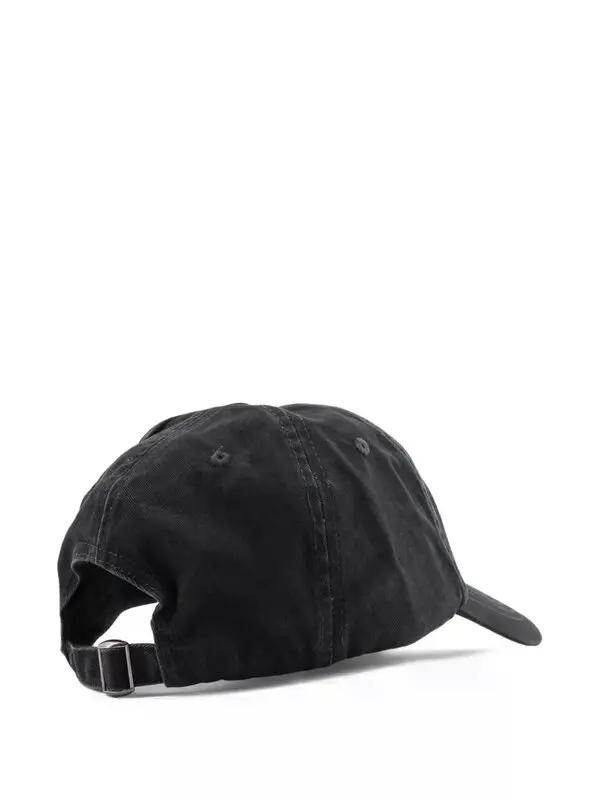 WOODBIRD Logo Embroidered Cotton Cap - Black