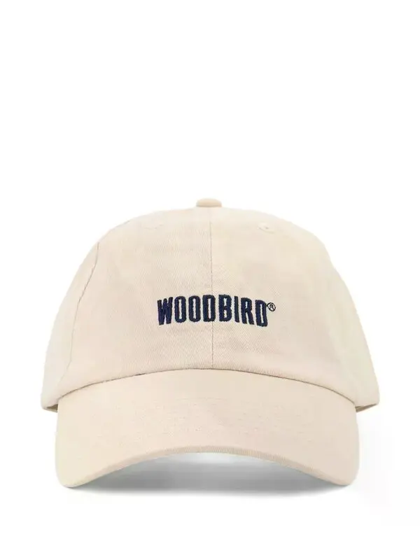 WOODBIRD Core Embroidered Logo Cotton Cap - Neutrals