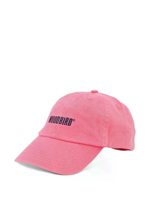 WOODBIRD Core Logo-embroidered Cap - Pink