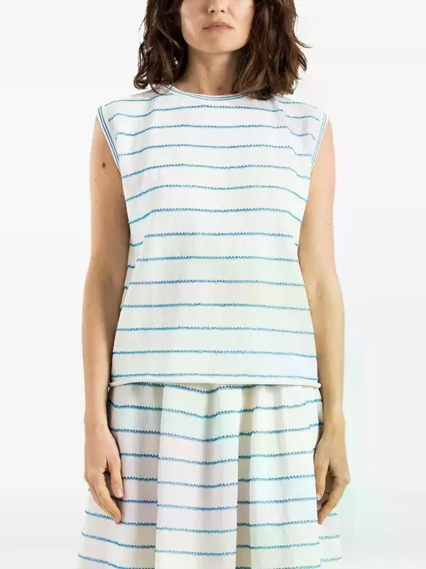 BIELO Striped Knit Top