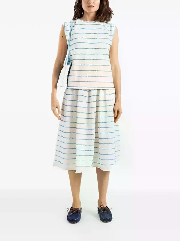 BIELO Striped Knit Top