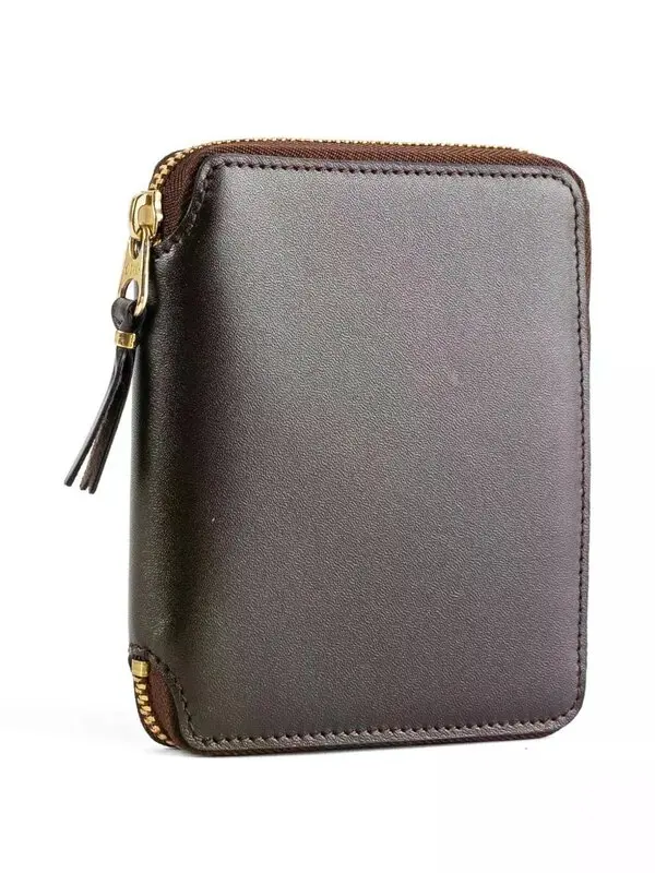 Comme Des Garçons Zip-around Leather Wallet - Brown