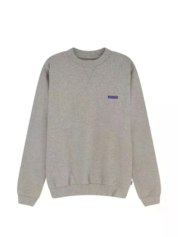 WOODBIRD Cane Lion Logo-print Cotton Sweater