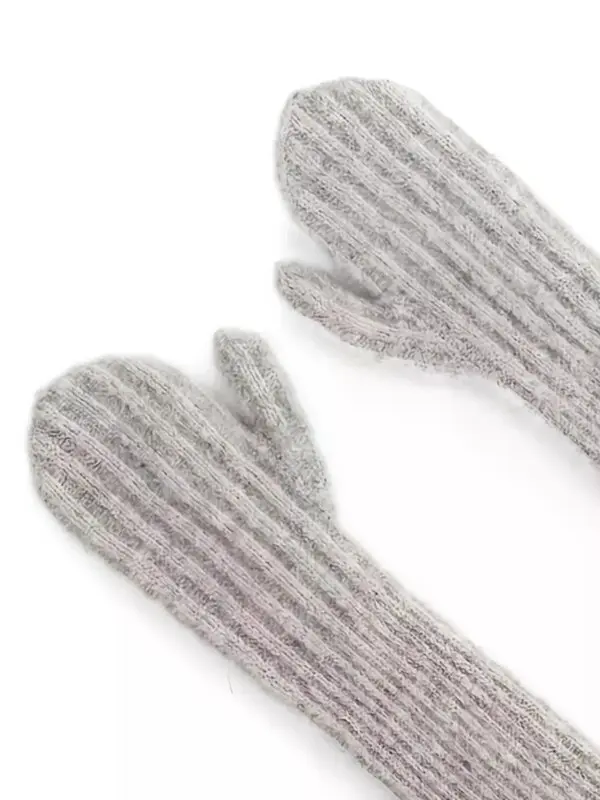 B.B. WALACE Irwin Ribbed-knit Mittens