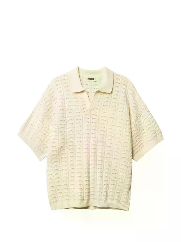 WOODBIRD Wbshimo Wave Crochet-knit T-shirt