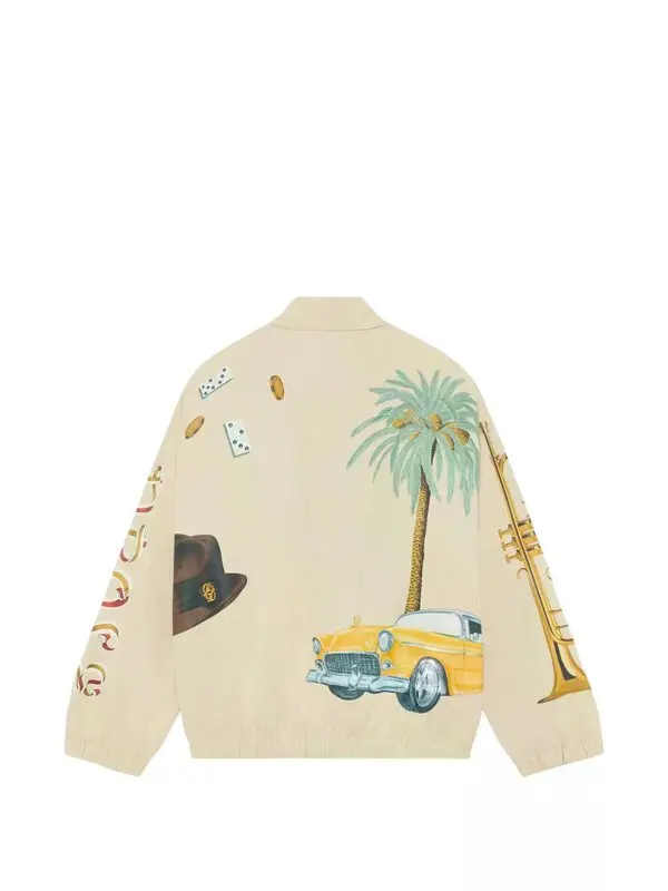 Drole De Monsieur Graphic Print Zip-up Jacket