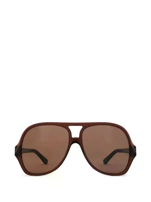 Chloé Salomé Pilot-frame Sunglasses - Brown