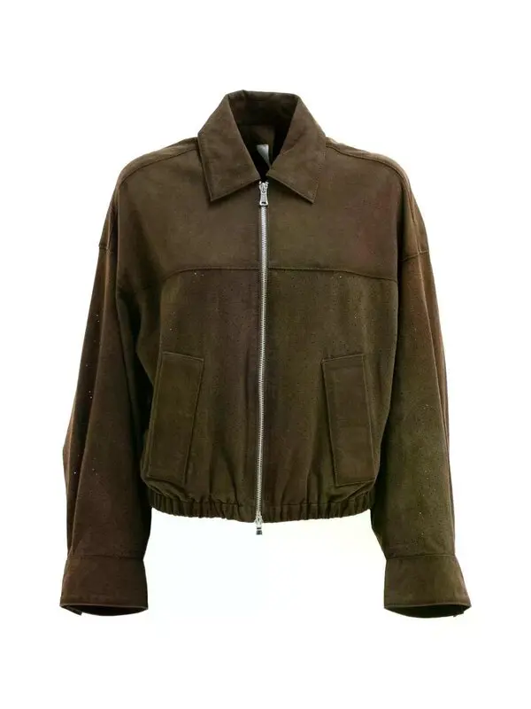 SWORD 6644 Bully Perforated Goat-suede Jacket