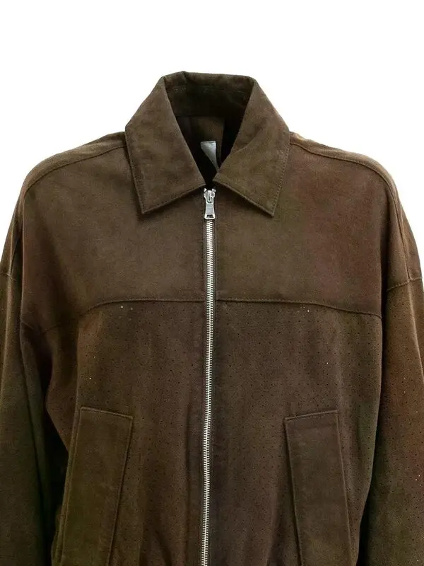 SWORD 6644 Bully Perforated Goat-suede Jacket